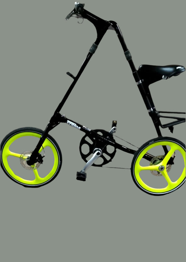 STRiDA SX Black CUSTOM BUILD -Yellow Carbon Wheels (Limited edition)